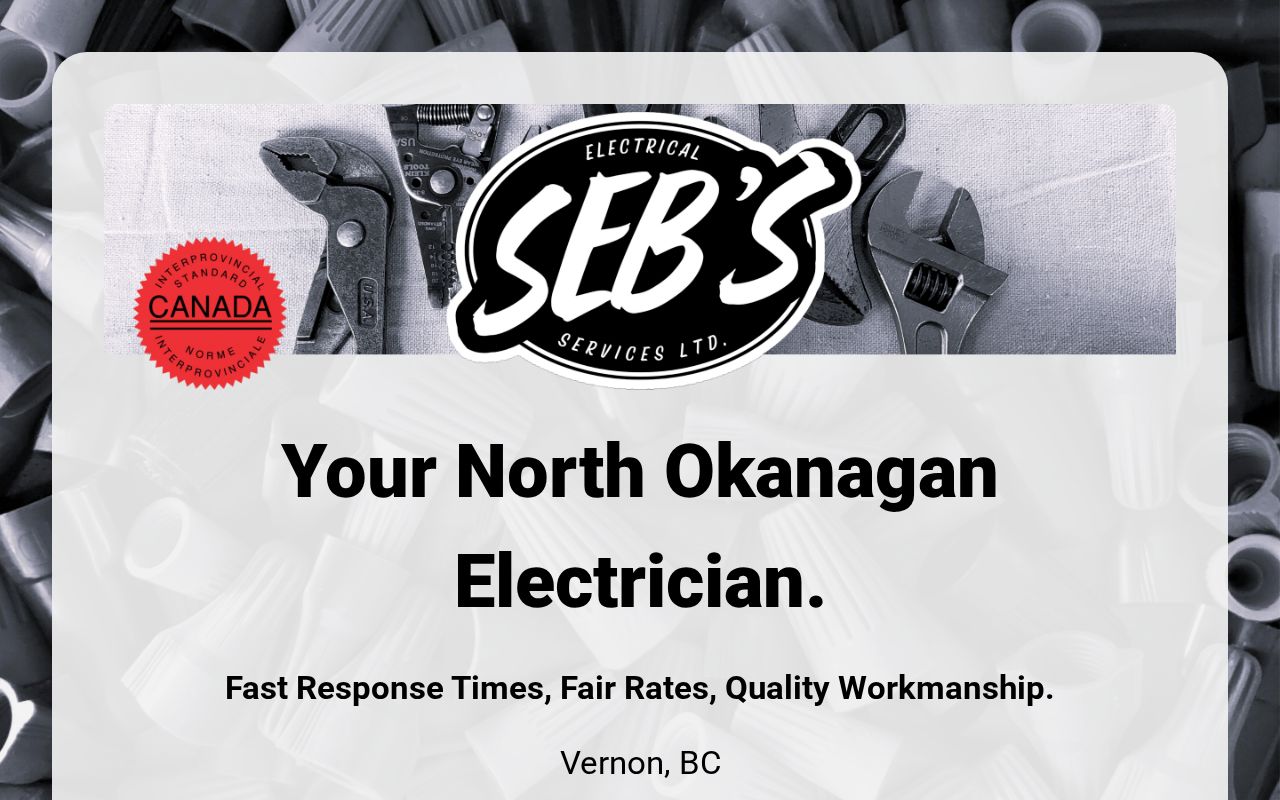 Vernon Electrician - Seb's Electrical Services